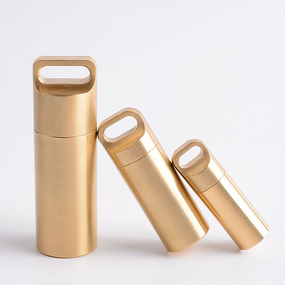 EDC Pill Case Capsule Medicine Outdoor Tool Organizer Pendant Necklace ...
