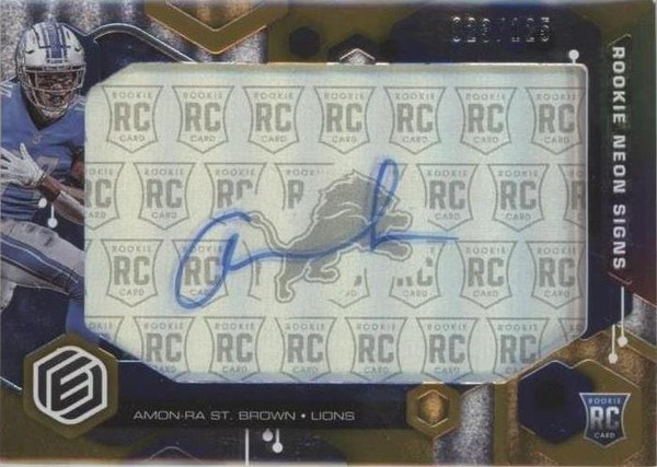 2021 Panini Elements - Rookie Neon Signs Orange #RNS-ASB Amon-Ra St ...