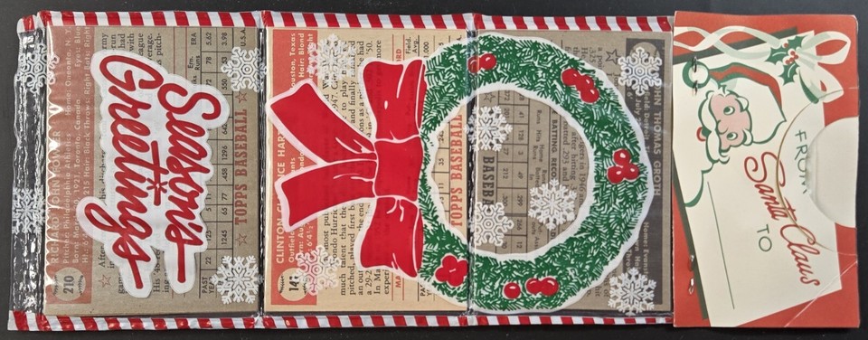 1952 Topps Baseball Holiday, Christmas Rack Pack. Mickey Mantle Rookie ...