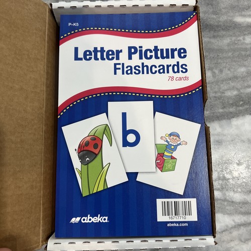 Abeka Letter Picture Flashcards Full Set P-K5 Complete Alphabet Factory ...