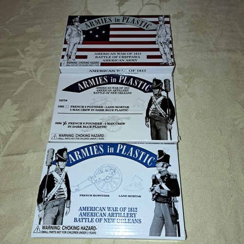 3 Sets of ARMIES IN PLASTIC - American War of 1812 Battle of New ...