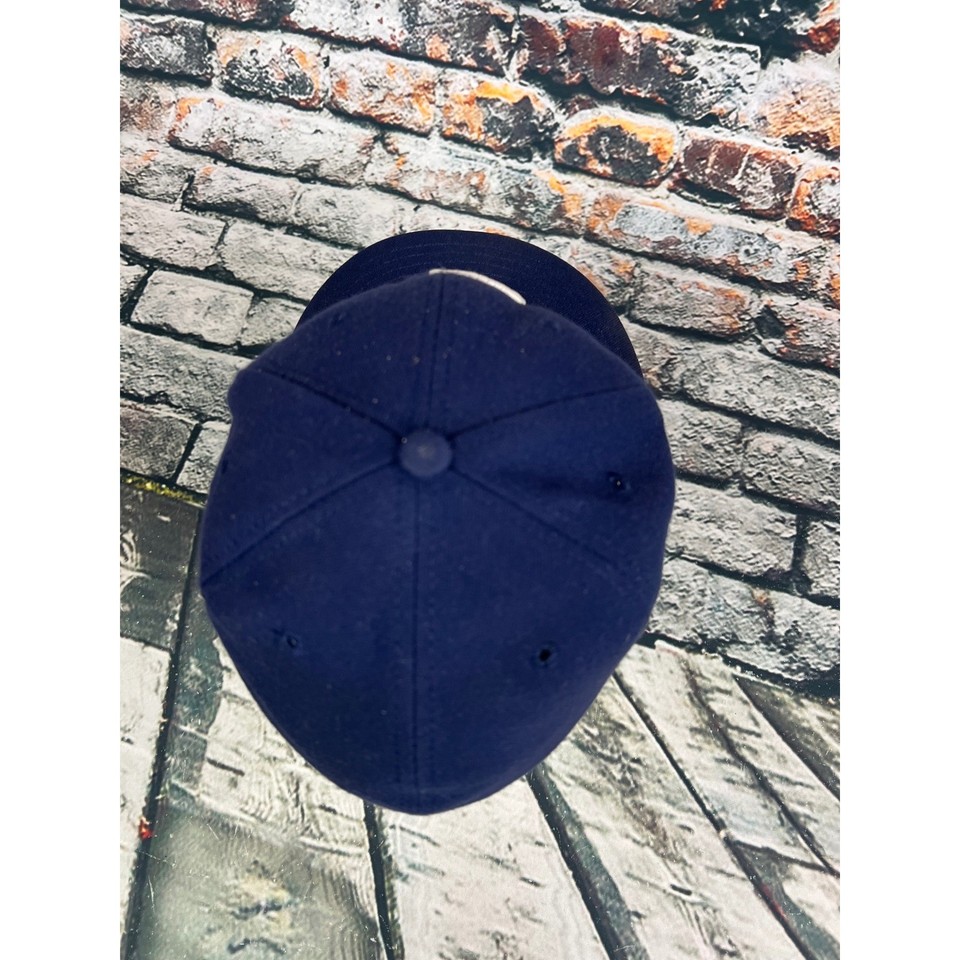 New Era Tampa Bay Rays MLB Fitted Baseball Cap Hat Size 7 1/4 Navy Blue ...