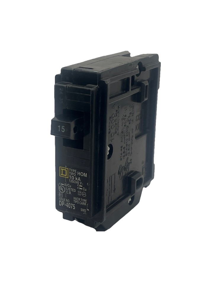 Square D Single Pole 15A Breaker HOM115CP | eBay