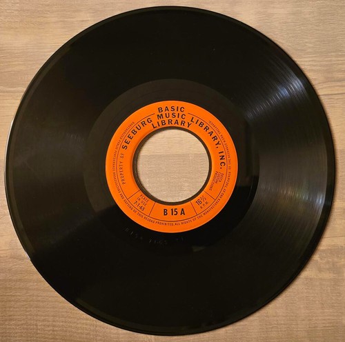 1965 Seeburg 1000 Background Music Record Large 2" Hole – B 15 A ...