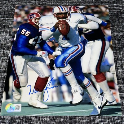 WARREN MOON SIGNED AUTOGRAPH 8X10 PHOTO HOUSTON OILERS NFL HOF BECKETT ...