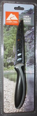 OZARK TRAIL 4-inch Fillet Knife w/ protective sheath, Soft Grip Handle ...