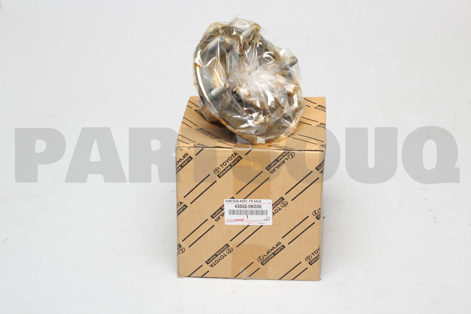 435020K030 Genuine Toyota HUB SUB-ASSY, FRONT AXLE, RH/LH 43502-0K030 ...