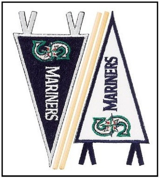 Seattle Mariners MLB 3d Pennant Baseball Scrapbook Stickers Retail for ...