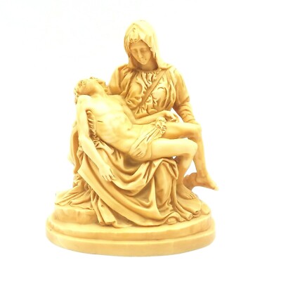 Vintage Pieta Sculpture Michelangelo Mary Jesus by A. Santini made in ...