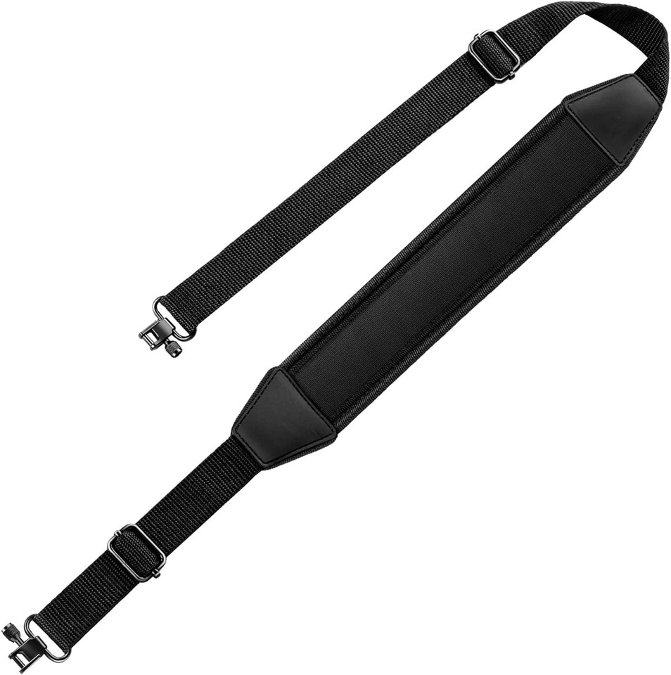 Hunting Two Point Rifle Sling with Swivels Adjustable Shoulder Guns ...