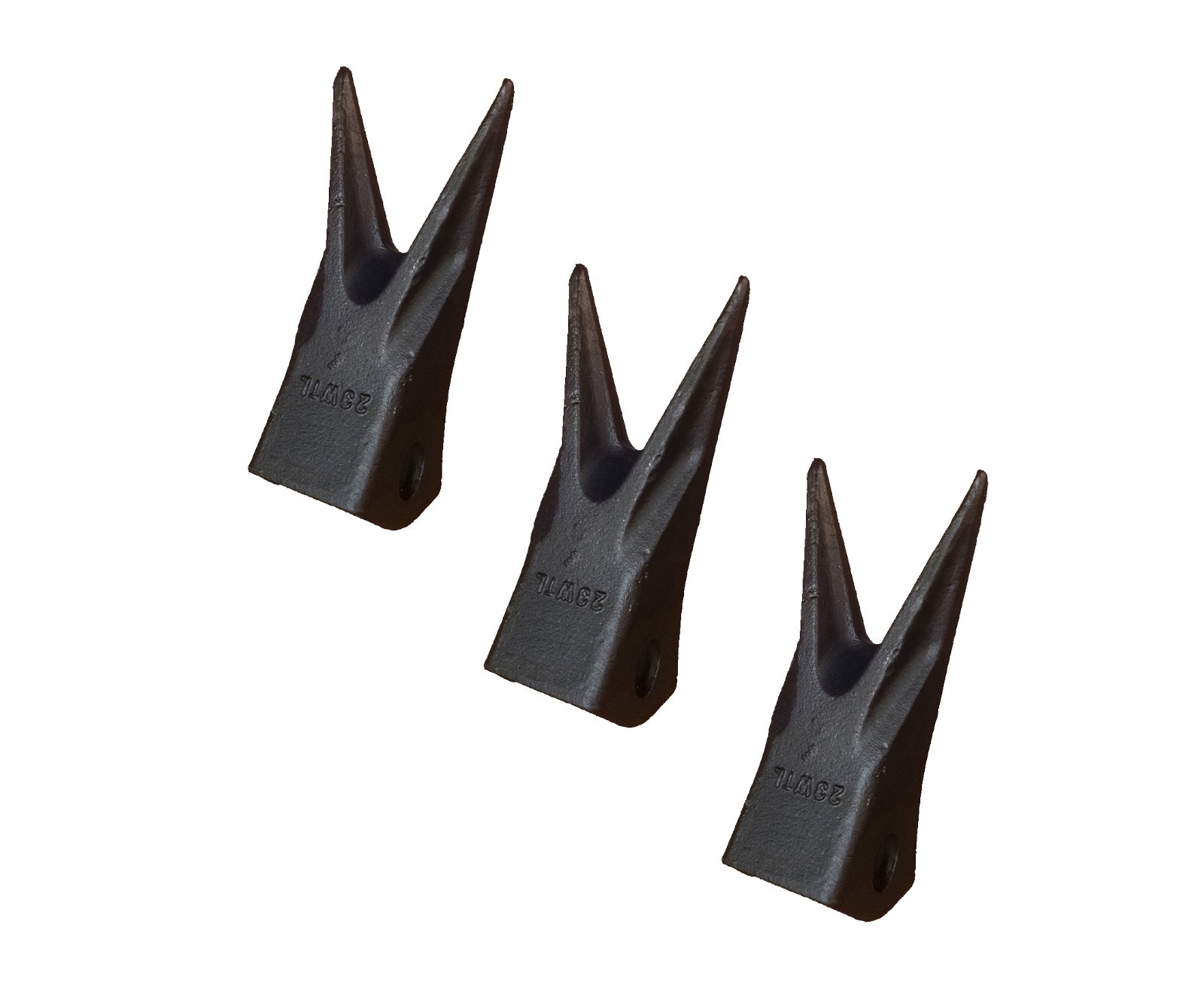 3 Backhoe, Excavator, Skid Steer Bucket Twin Tiger Rock Teeth- T230WTL ...