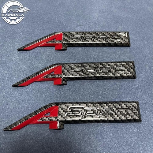 Acura ILX MDX A-Spec 3x Carbon Fiber Look Fender Rear Badge Emblem A ...