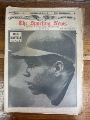 The Sporting News June 12, 1965 Felix Mantilla Cover Boston Red Sox | eBay