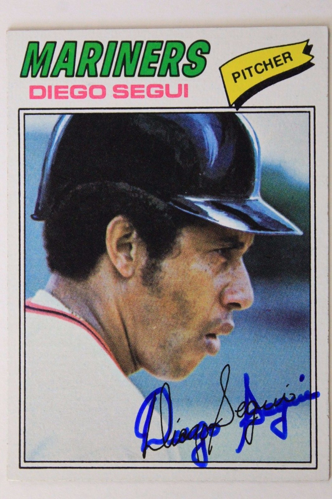 DIEGO SEGUI Seattle Mariners Autographed 1977 TOPPS #653 Signed Card ...