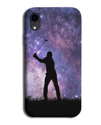 Golf Phone Case Cover Golfing Golfer Balls Present Space Stars Night ...