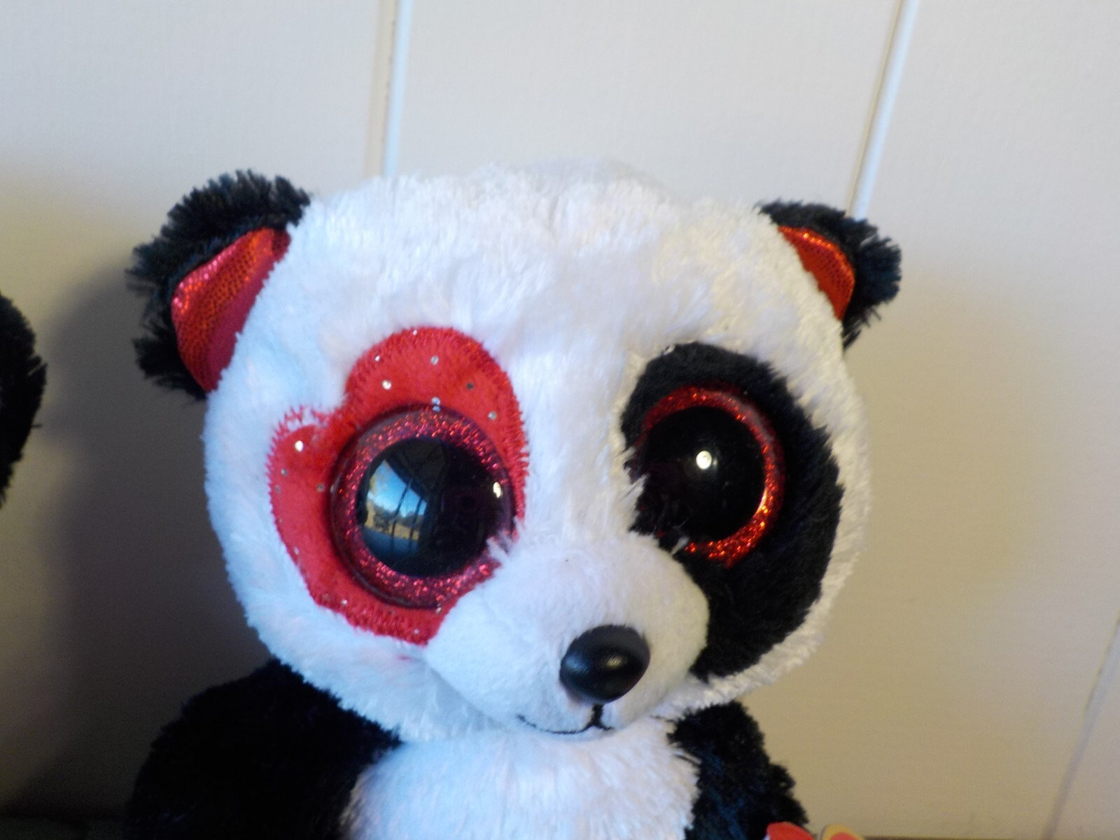 3 of 6 inch Beanie boo Panda Bears TY Cutie pie Mandy Valentina With ...