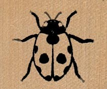 Ladybug 1 1/2 x 1 1/4" Mounted Rubber Stamp, Insect Stamp, Bug Stamp | eBay