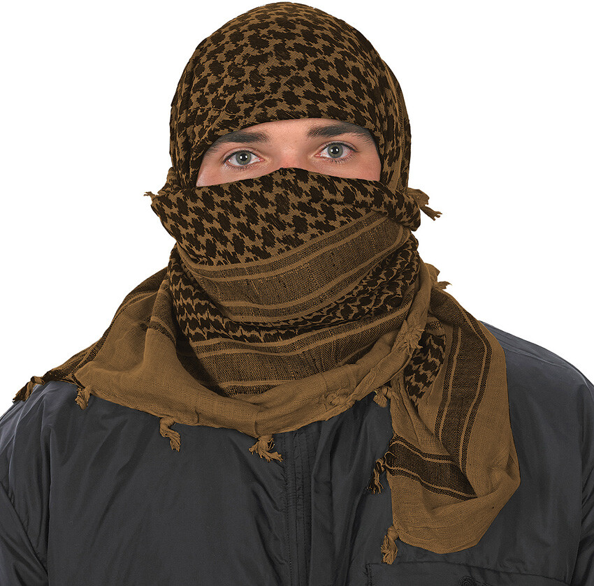 Camcon Shemagh Desert Headwear Eye Protection Cotton Coyote Black Scarf ...
