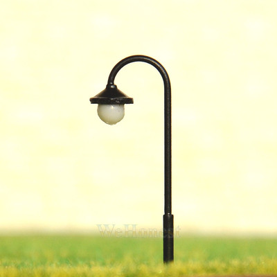 10 pcs N scale Lampposts Amber LEDs made Cold Light NO melt Long life # ...
