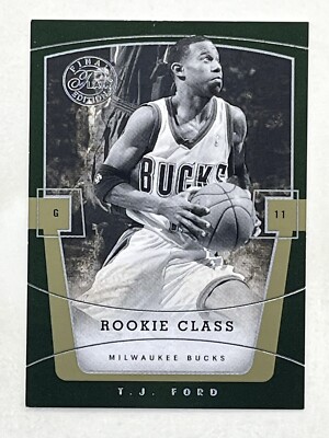 T.J. Ford 2003-04 Flair Final Edition Rookie Class RC /799 #89 NBA ...