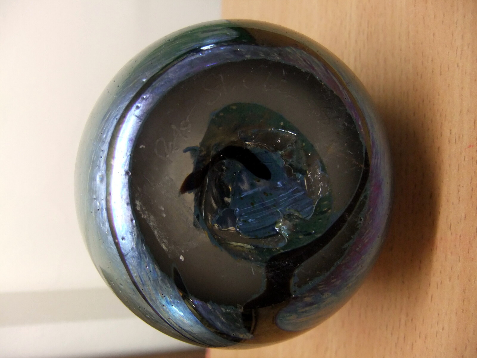 Peter St Clair iridescent art glass vase. | eBay UK