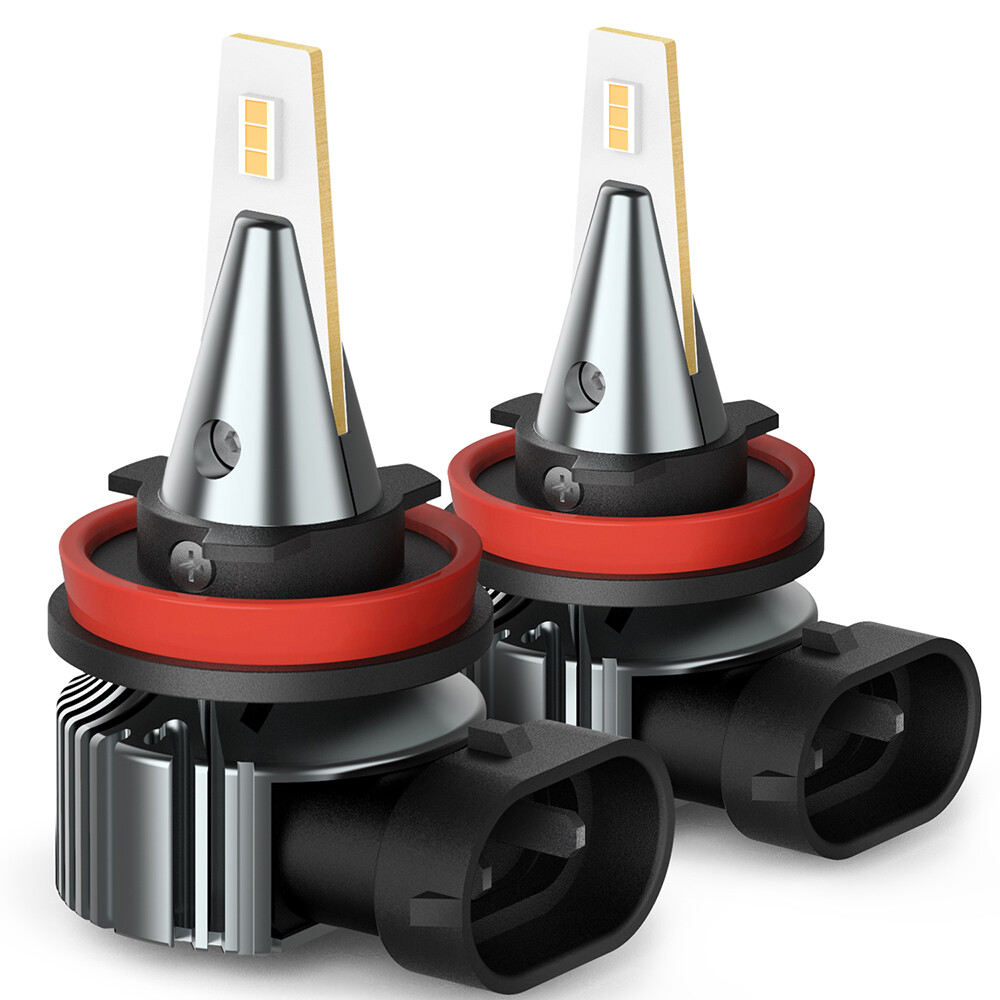 3000K H8 H11 LED Fog Light Globes Kit Hi/Lo Beam 30W 4000LM 3000K Amber ...