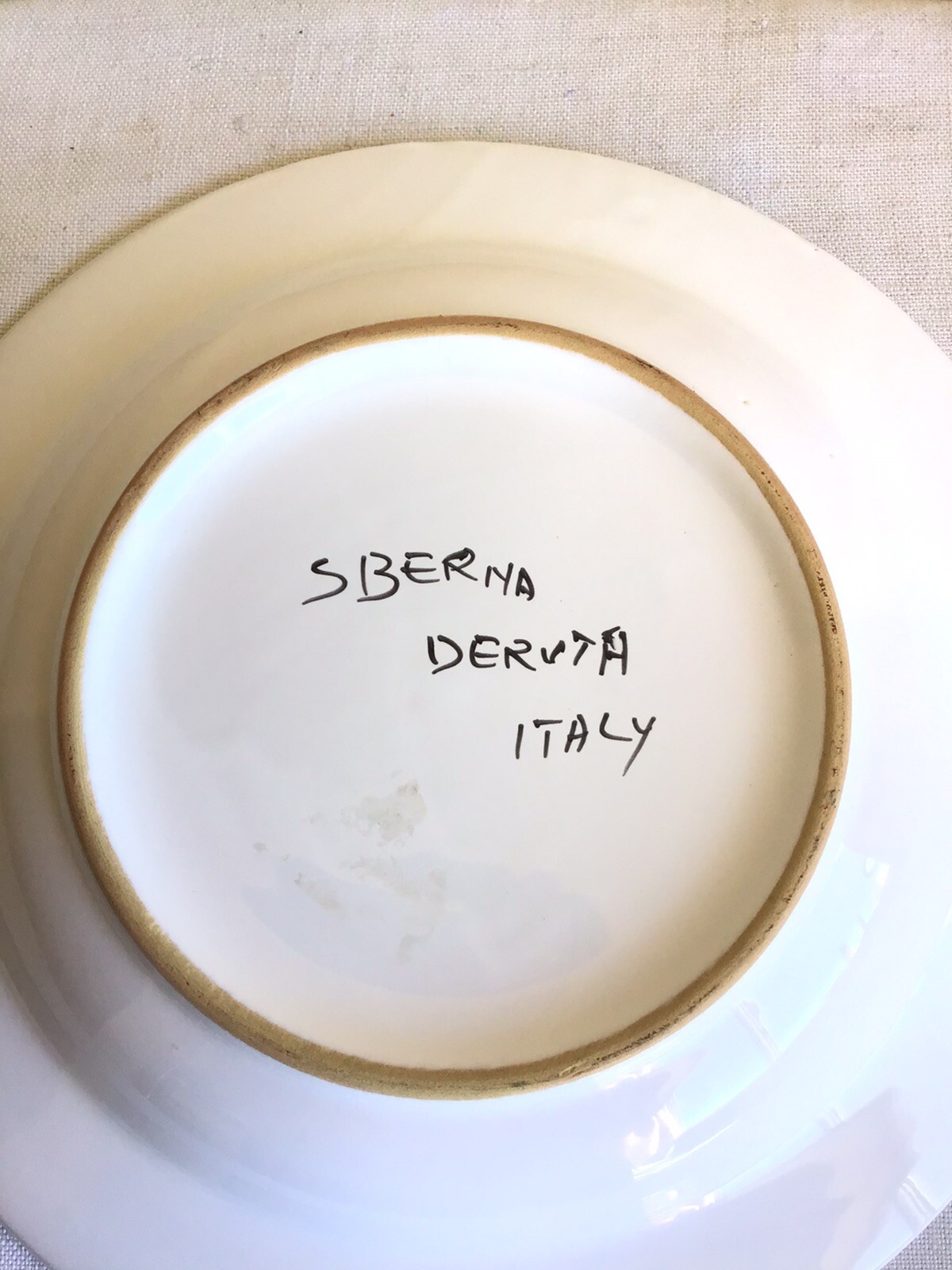 Lot Of 2 Sberna Deruta Italian Hand Painted Pottery Soup Cereal Pasta ...