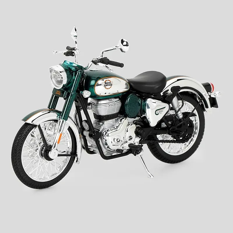 Royal Enfield New Classic 350 Emerald 1:12 Scale Rare Collectible Free ...