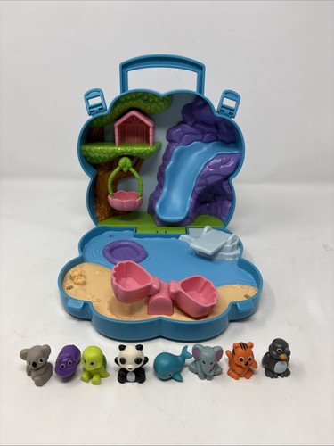 Lakeshore Learn & Play Carry Around Animal Town Play Set Carrying Case ...