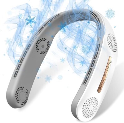 Neck Fan 4 Turbo 6000mAh Portable Neck Fan 360°Cooling Airflow ...