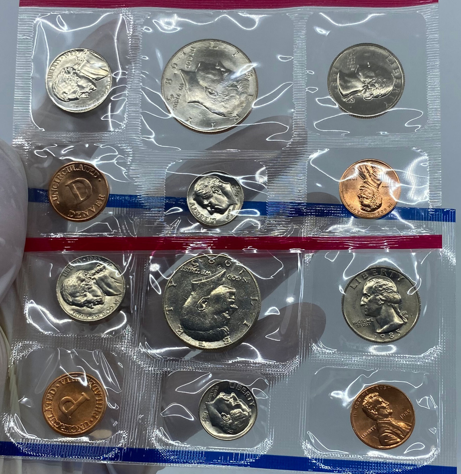 1985 United States of America US Mint UNCIRCULATED COINS Collection Set ...