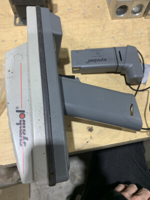 SYMBOL SPECTRUM LRT LR ONCE SCANNER LASER WITH CORRODED BATTERY B243 | eBay