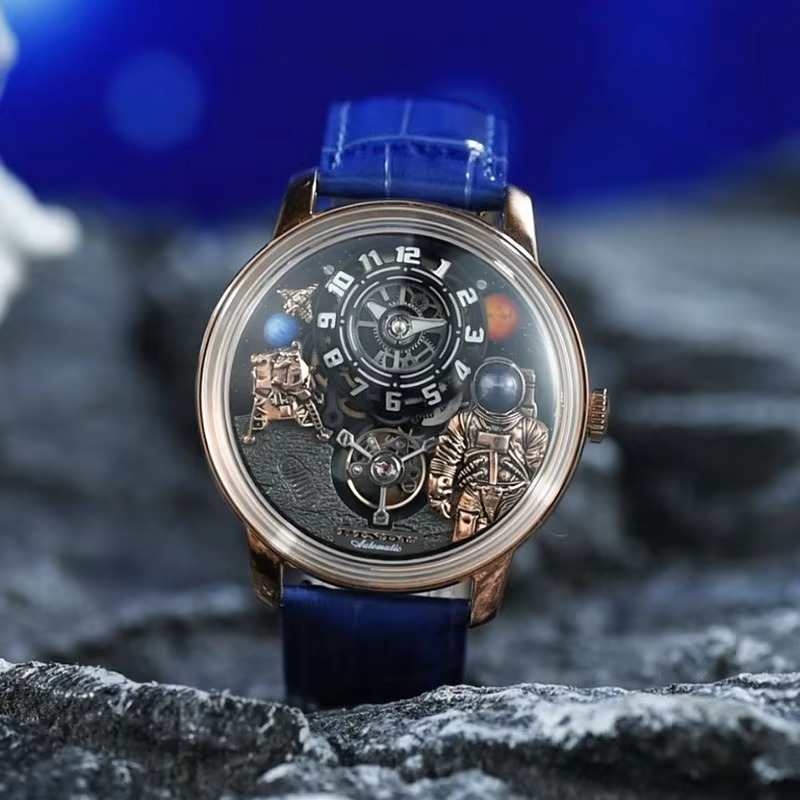 New PINDU Space Series Luxury Men's Mechanical Watch 5ATM Tourbillon ...