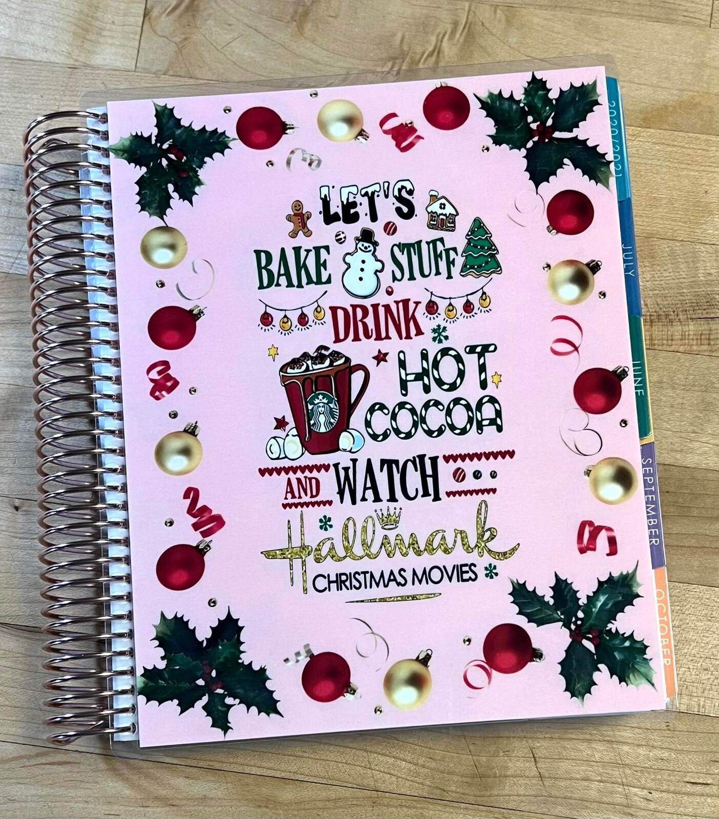 Let's Bake & Watch Hallmark Xmas Movies Cover Set 4 use w Erin Condren ...