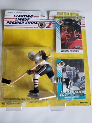 1993 Jeremy Roenick Rookie Kenner Starting Lineup Mint Figure and Card ...