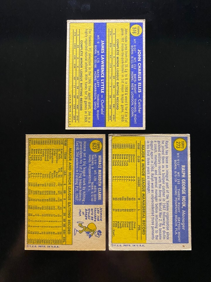 NEW YORK YANKEES 1970 Topps Team Set! (26 Cards) T.Munson RC, Murcer ...