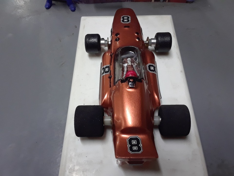 1/32 indy slot car parma s16d tested on wood track runs good. see pics ...