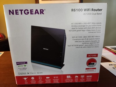 Netgear AC1200 867 Mbps 5-Port 10/100 Wireless AC Router (R6100 ...
