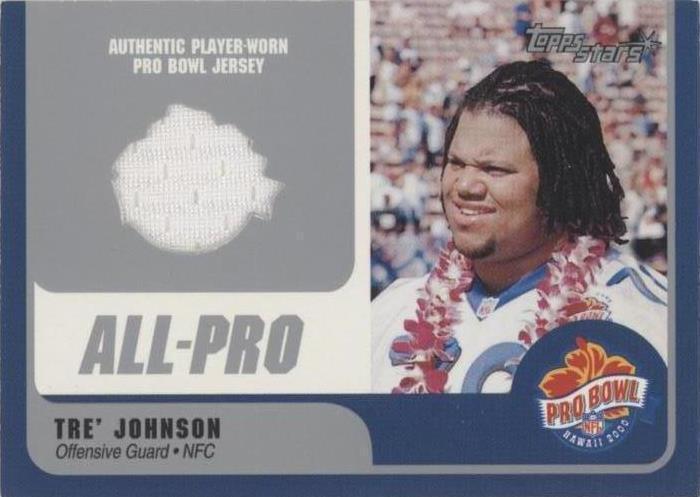 2000 Topps Stars - Pro Bowl Jerseys Tre' Johnson #TJ-OG (MEM) for sale ...