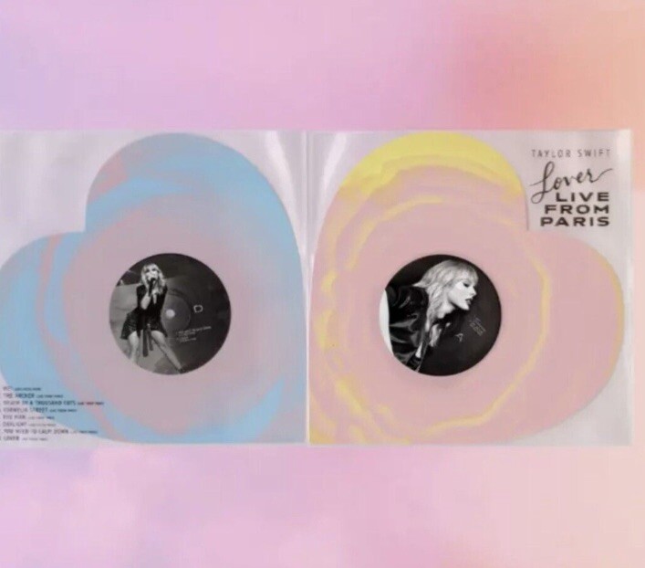 Taylor Swift Lover (Live From Paris) Heart Shaped Vinyl | IN HAND | eBay