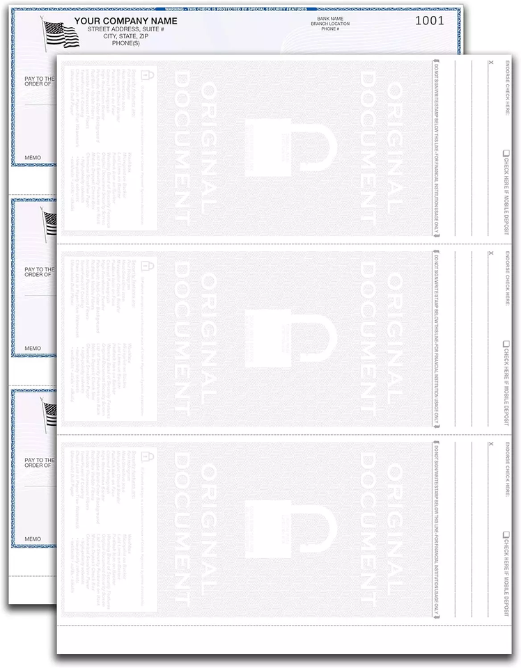 Premium High Security Check Paper with Hologram & 22 Security Features ...