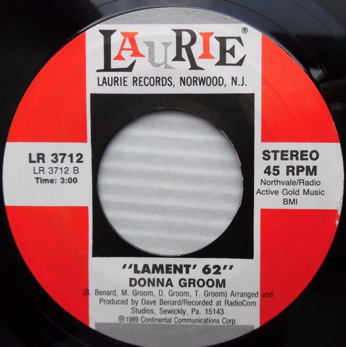 DONNA GROOM from SKYLINERS a little bit of soap Lament 62 1989 POP soul ...