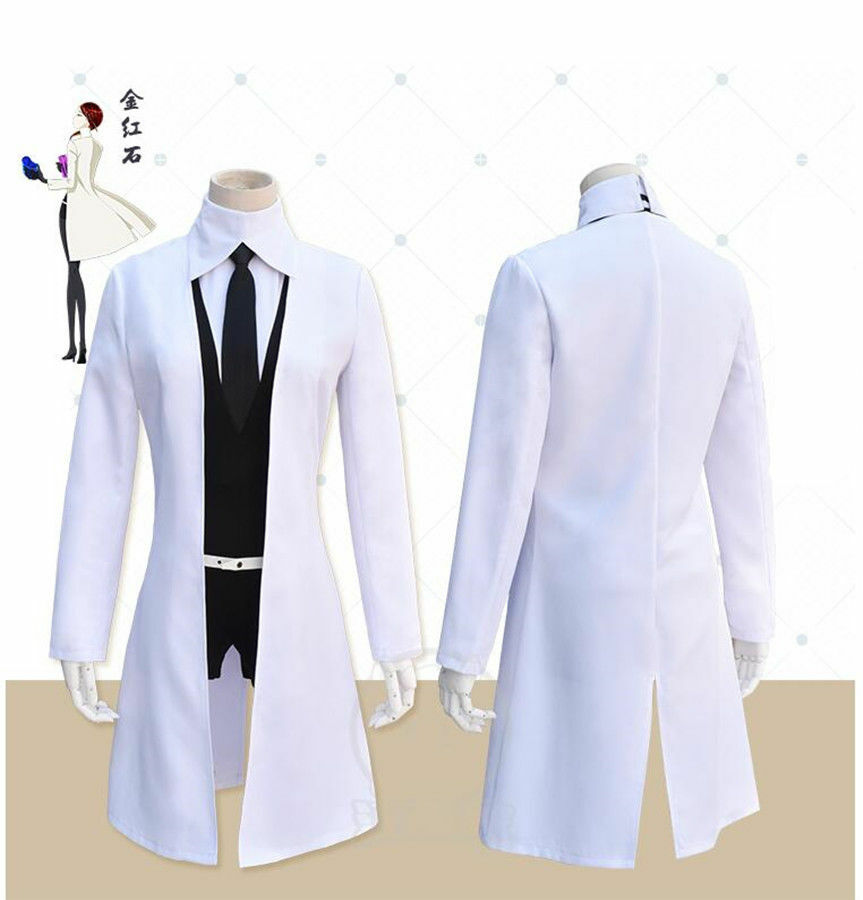 Houseki No Kuni Cinnabar Diamond Bort Uniform+Coat Cosplay Costume ...