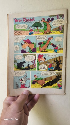 Disney Brer Rabbit Song of the South Comic Book 1956 Dell Comics #693 ...