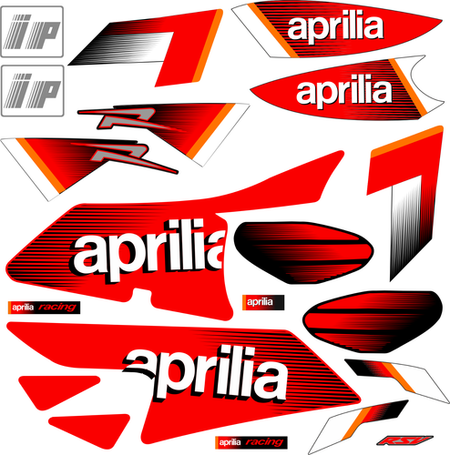 Aprilia RSV 1000 R stickers, aprilia rsv factory decals, aprilia ...
