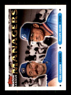 1993 Baseball Topps Phil Garner / Felipe Alou MGR Brewers/Expos #508 ...