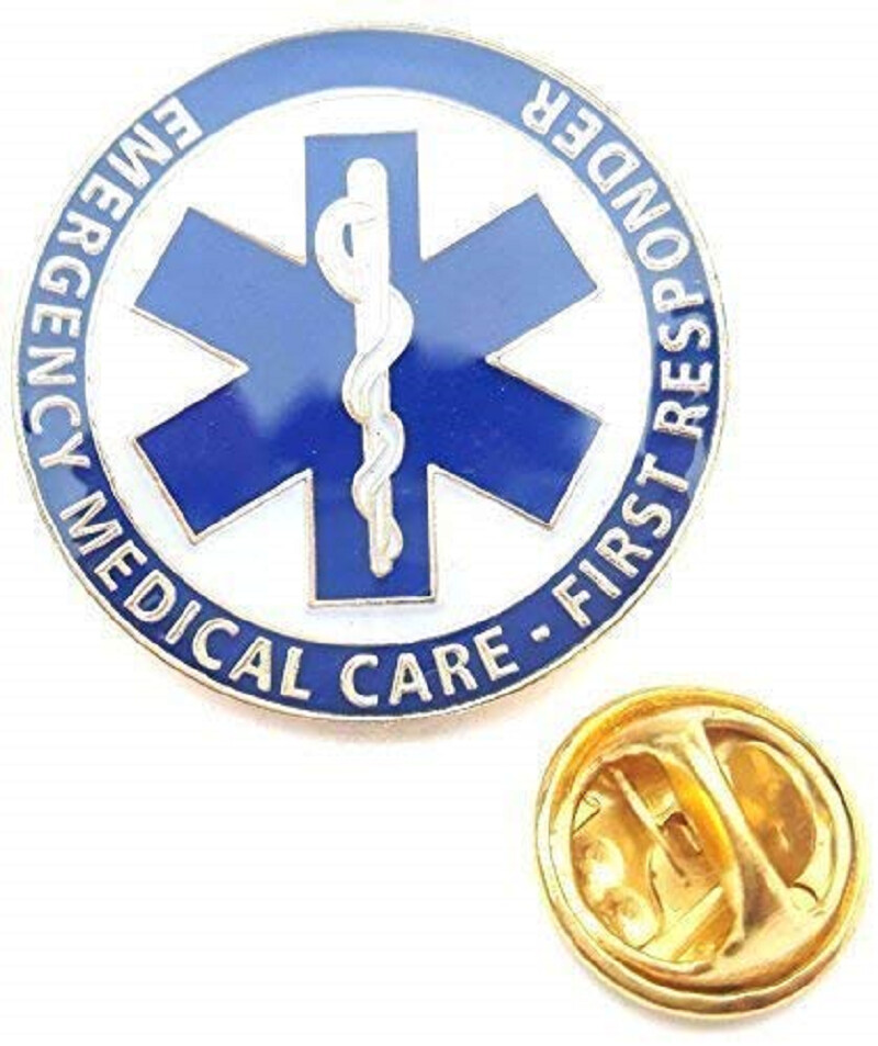 Emergency Medical Alert Symbol First Responder Lapel Pin Badge | eBay