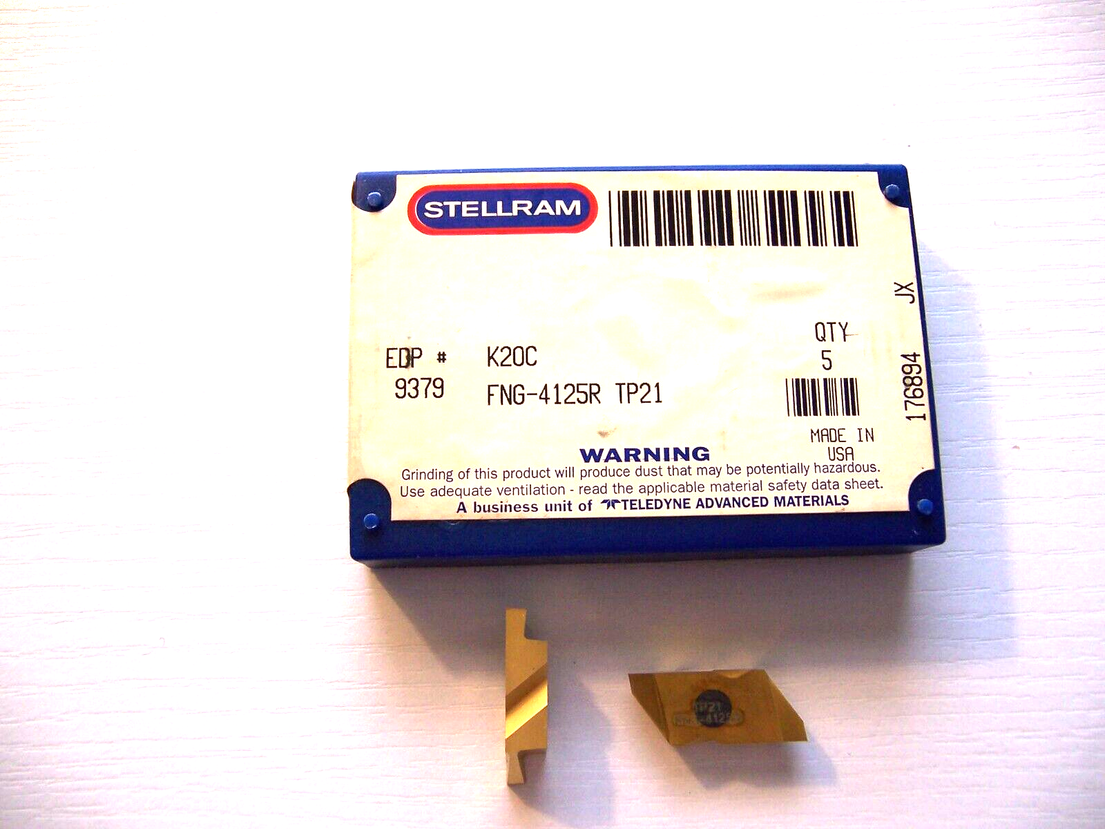 New 5 Pcs - NG4125R TP21 Coated Top Notch Grooving Inserts Stellram | eBay