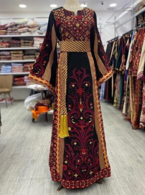 Thobe Embroidery X Stitches Palestinian Traditional Hand Made Dress ...