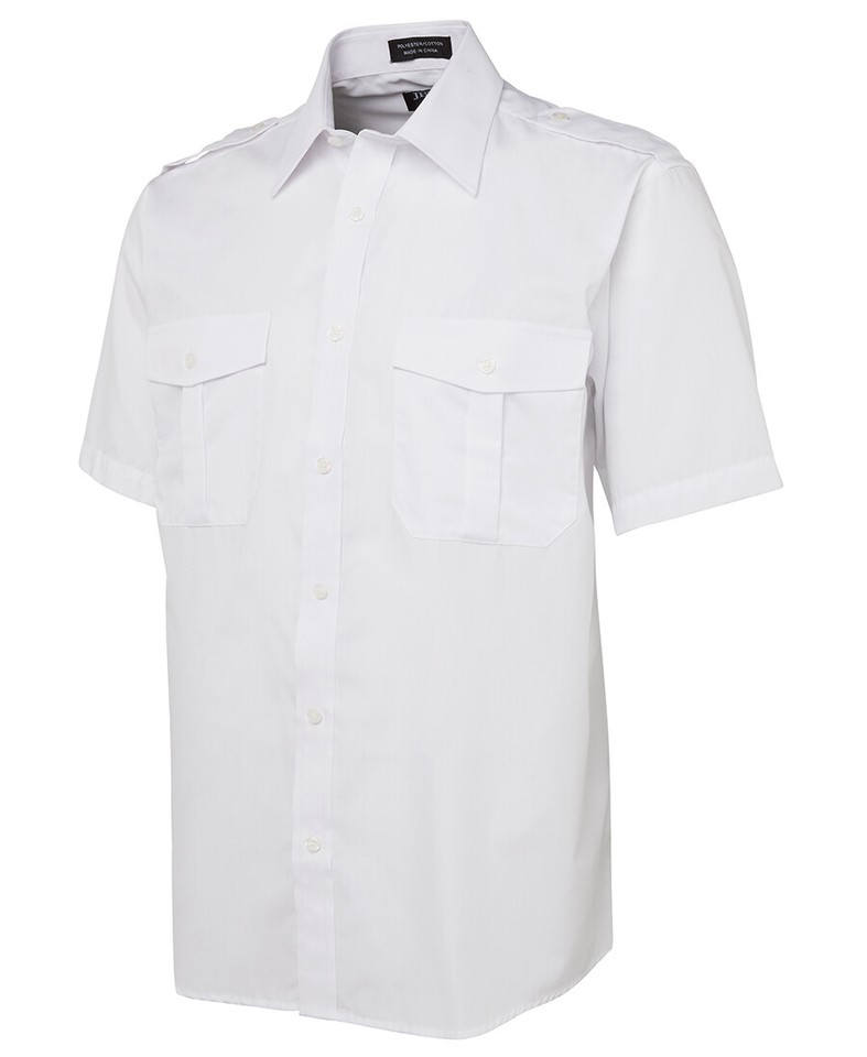 Jb's wear Men's Epaulette Shirt Chest Pockets With one Pen Insert ...